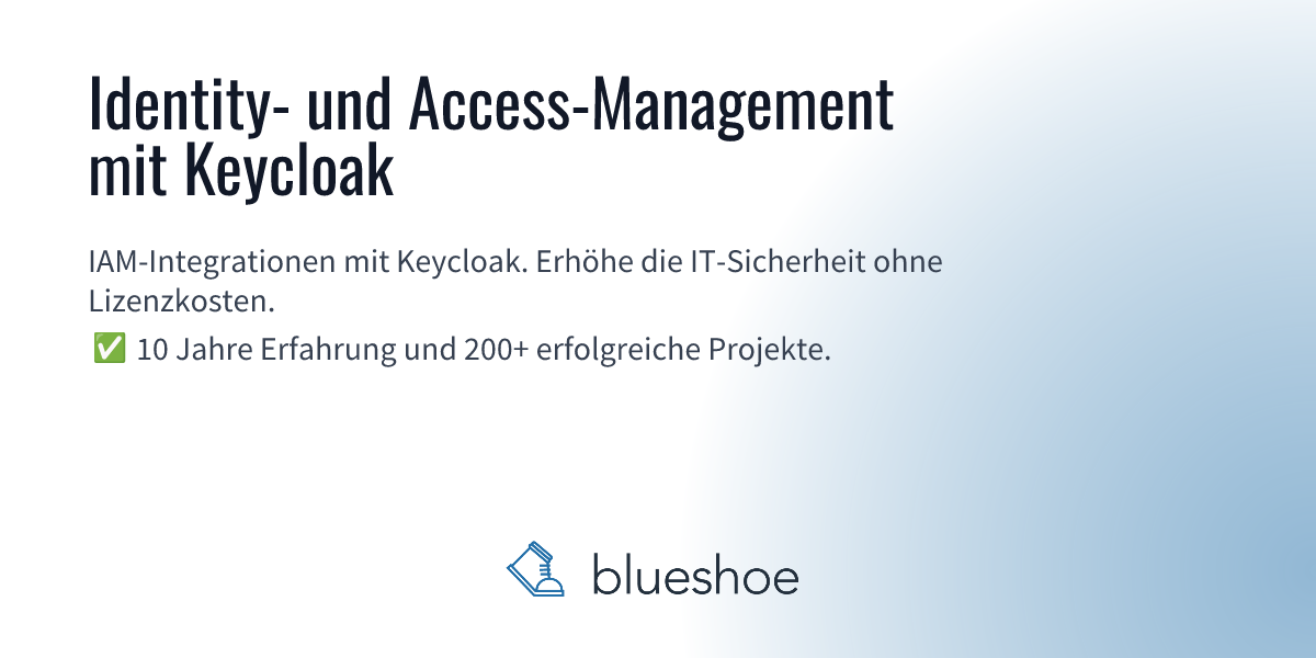 Identity- und Access-Management mit Keycloak | BLUESHOE